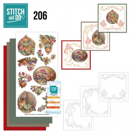 Stitch and do 206 - kit Carte 3D broderie - Automne Incroyable